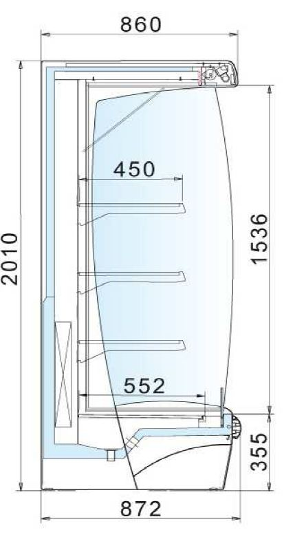Argus FV 200 | Refrigerated wall counter D