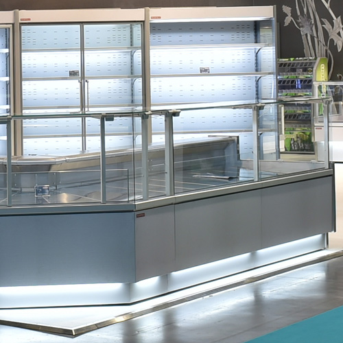 ZARA2 312 | Counter with straight glass, internal aggr. and vent. cooling