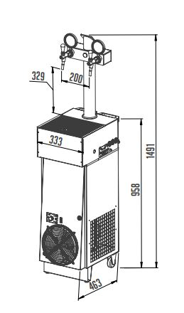 CWP 200 (Green Line) | Mobile water cooler