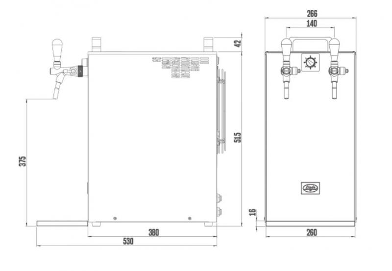 Lindr KONTAKT 155/K NEW Green Line | Dry contact double coiled beer ...