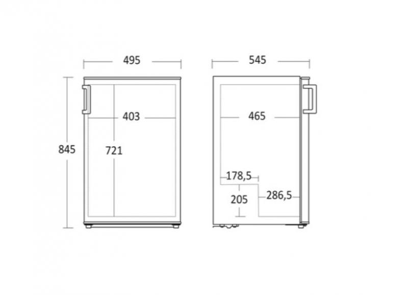 KK 152 E | Solid door cooler